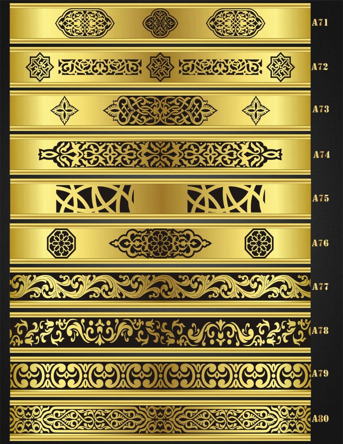 120 نقش DXF — Motifs DXF Salon Marocain
