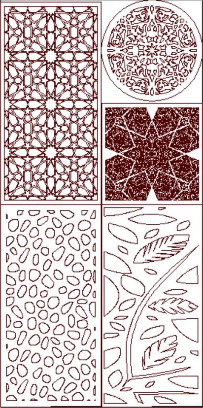 Panel Designs for CNC cutting A001 - DXF HOME
